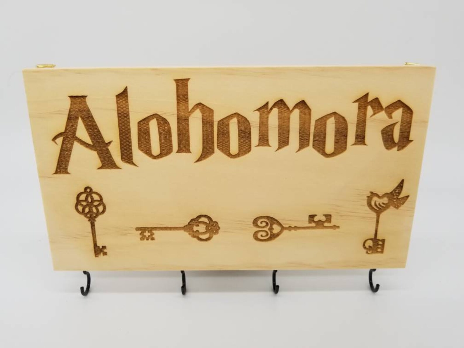 Alohomora Sign With 4 Key Hooks - Etsy