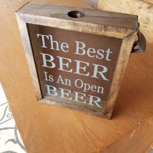 The Best Beer is an Open Beer Bottle Cap Shadow Box - Etsy