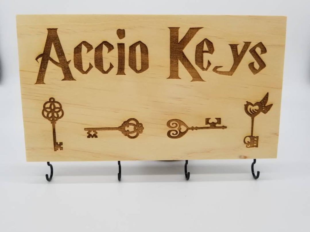 Accio Keys Sign With 4 Key Hooks - Etsy