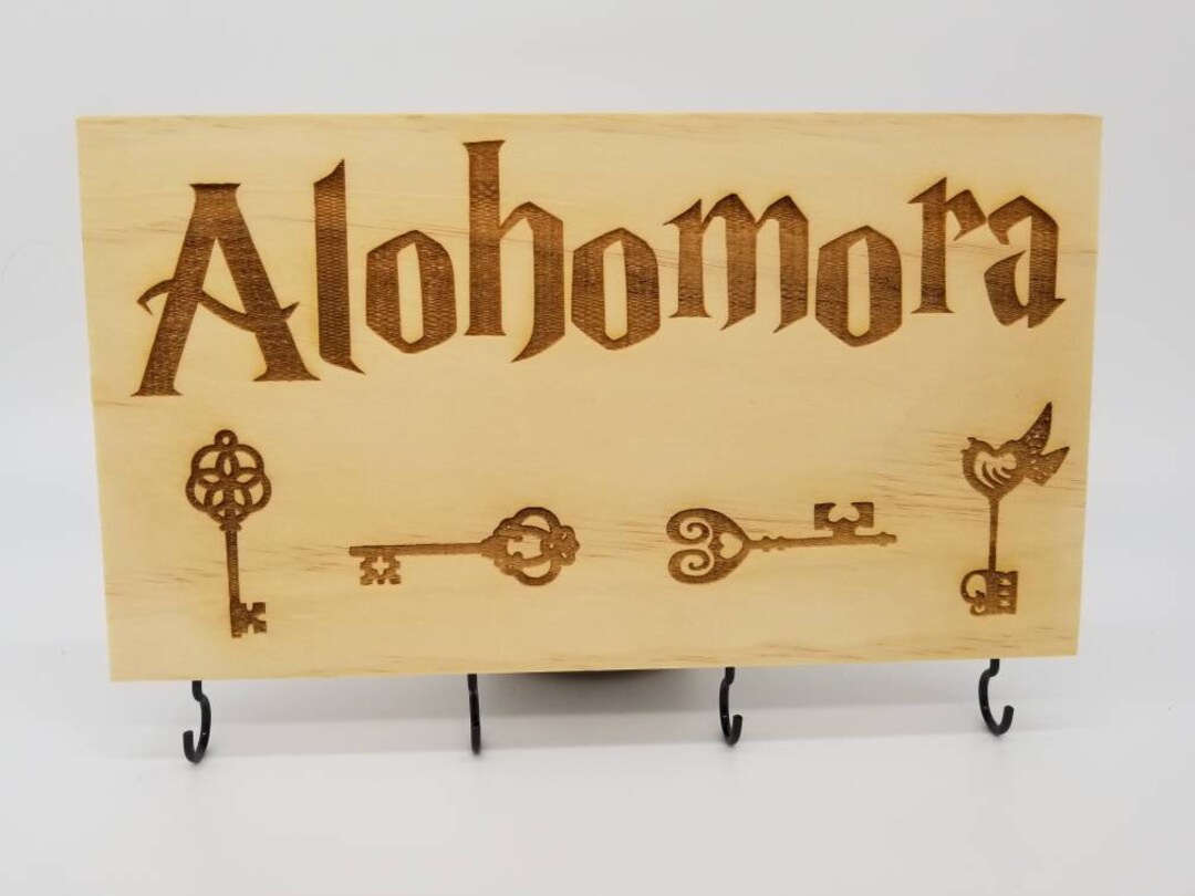 Alohomora Sign With 4 Key Hooks - Etsy