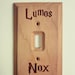 Lumos/nox Light Switch Cover - Etsy