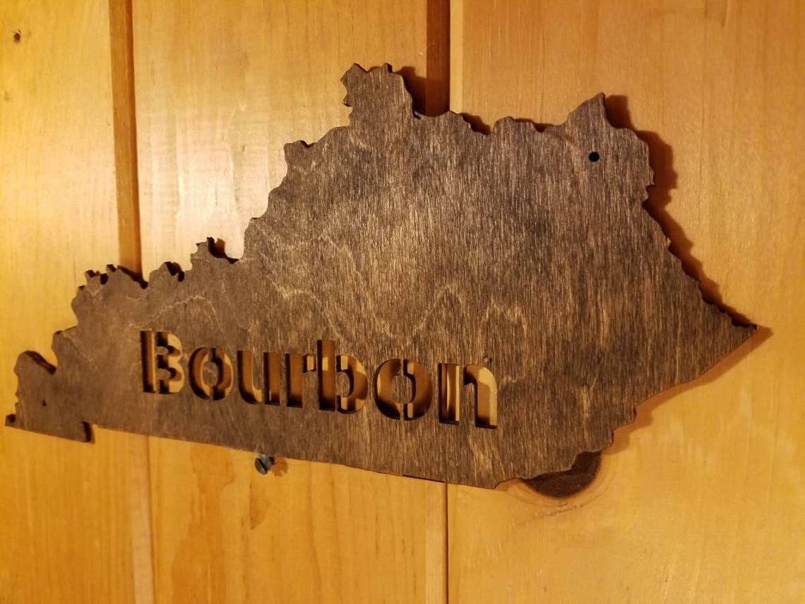 Kentucky State Bourbon Sign - Etsy