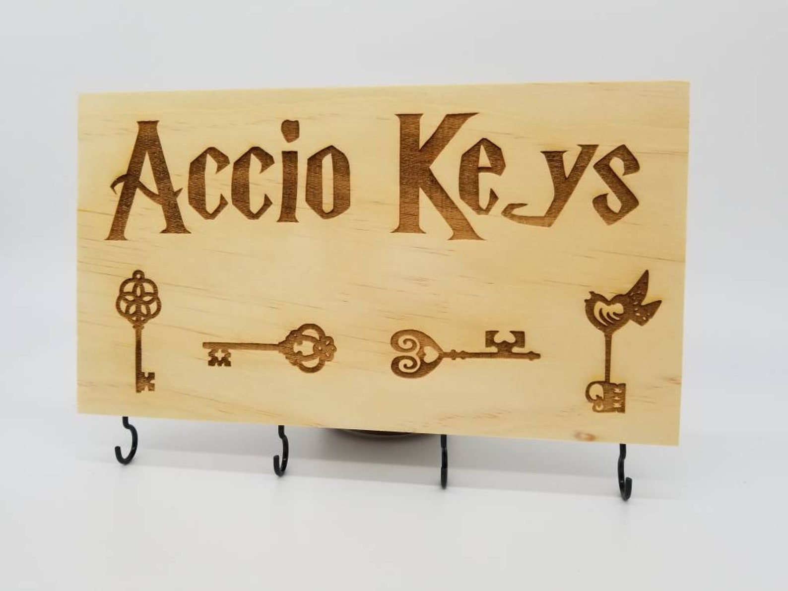Accio Keys Sign With 4 Key Hooks - Etsy