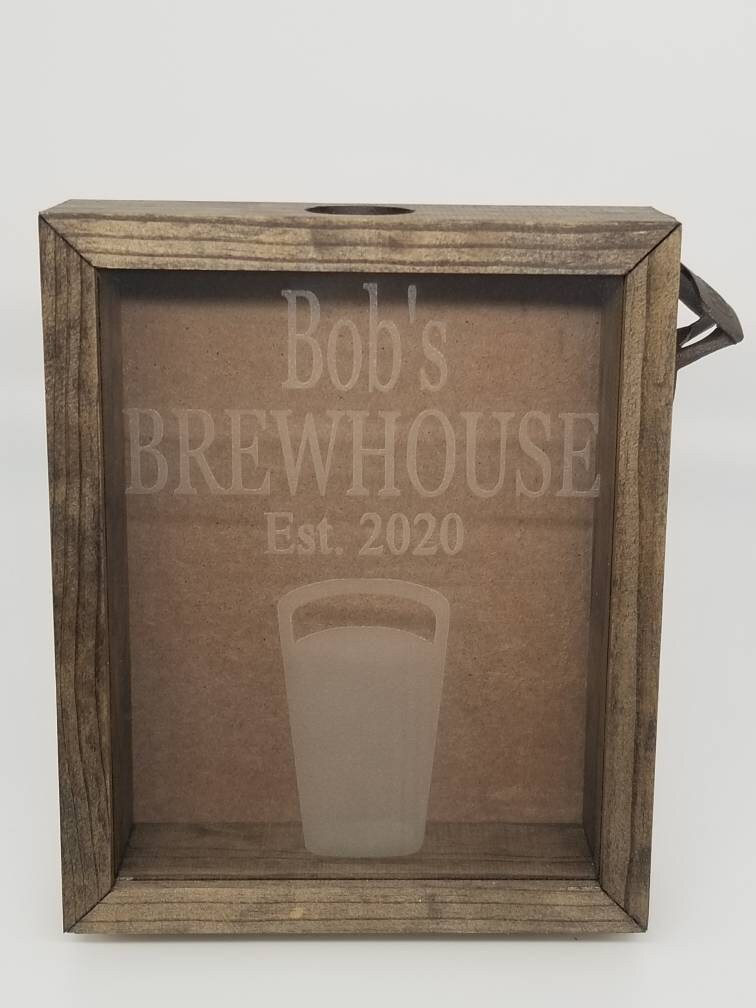 Custom Bottle Cap Shadow Box | Etsy