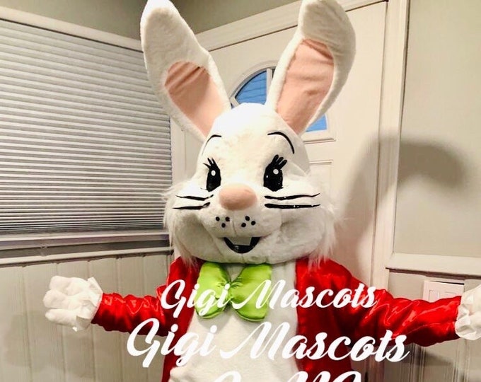 Professional Easter Bunny Mascot Costume Adult Size | Commercial Rabbit ...
