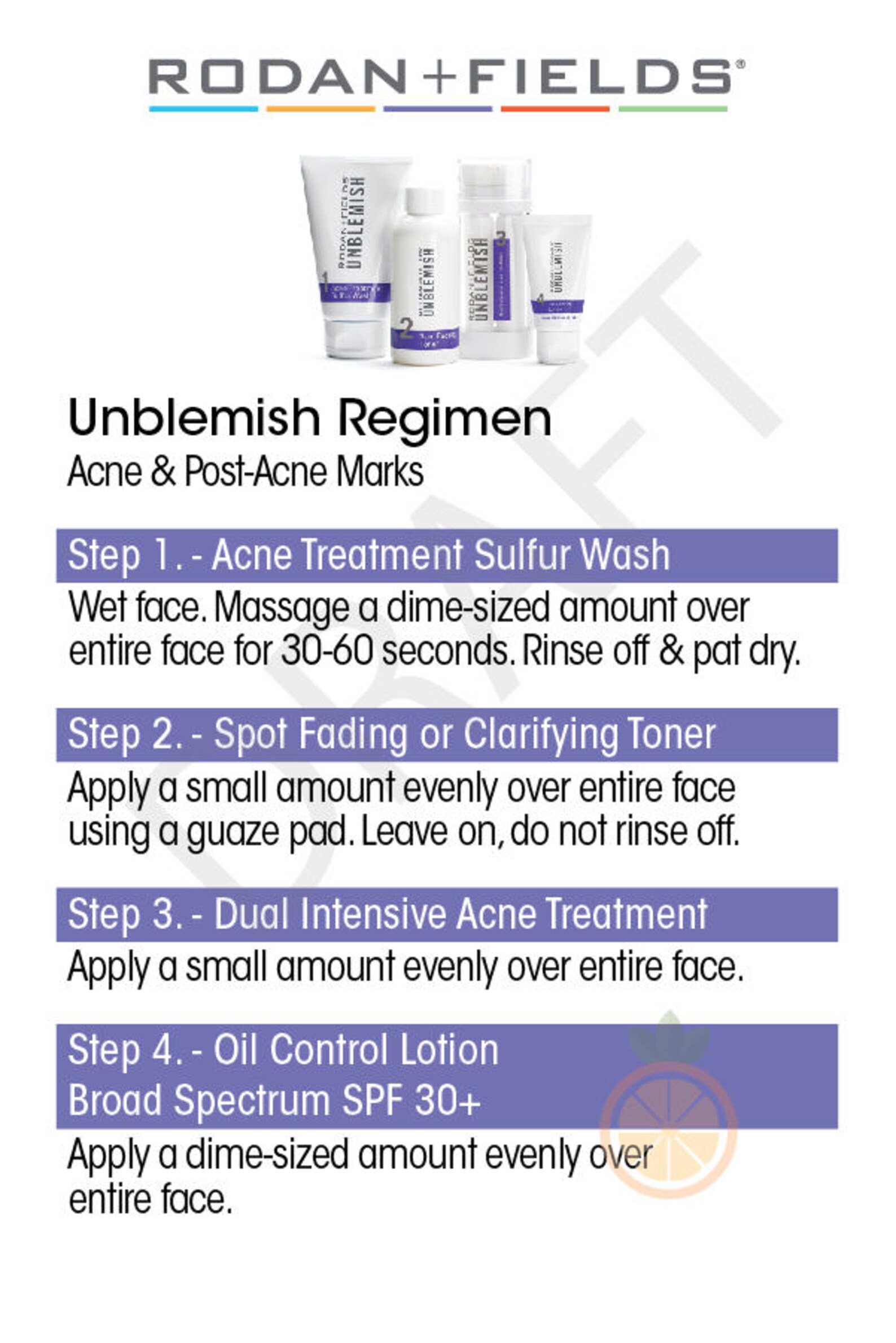 Rodan and Fields Regimen Instructions - Redefine, Reverse, Soothe, and ...