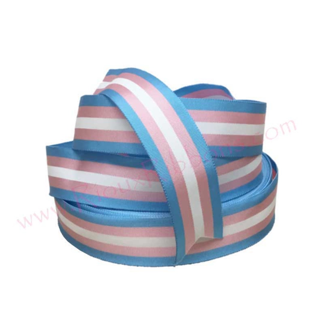 Transgender Flag 1-3/8" Grosgrain Ribbon - Etsy