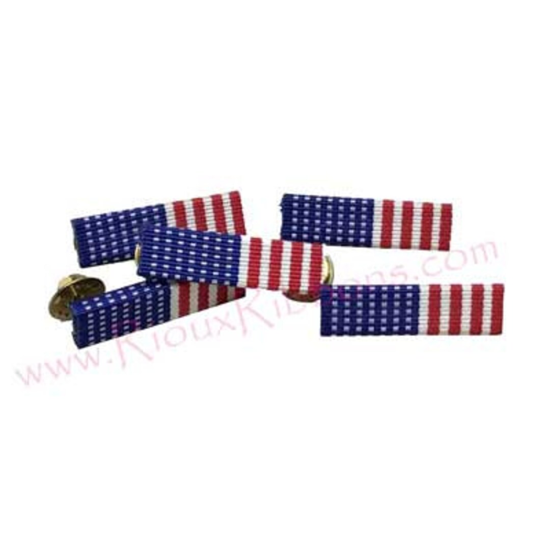 American Flag Ribbon Front Lapel Pin 5 Pack - Etsy