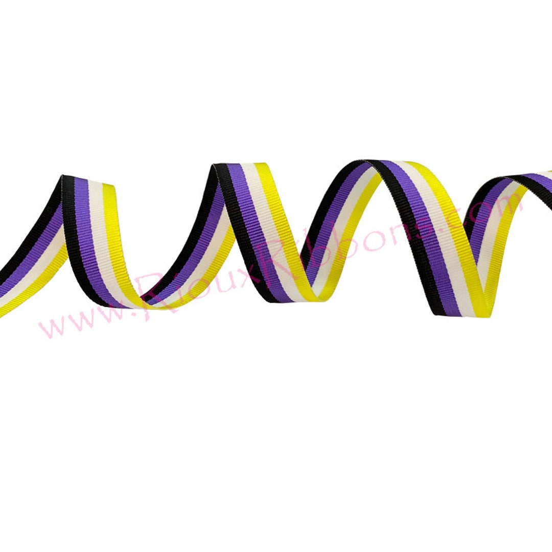 Non-binary Pride 5/8" Grosgrain Ribbon - Etsy