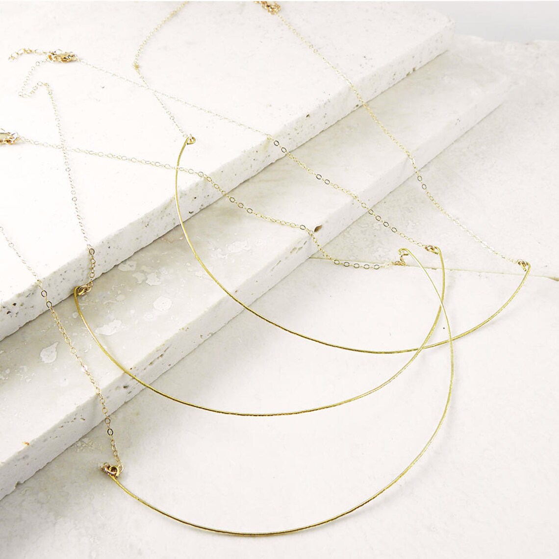 Dainty Choker Necklace Adjustable Collar Necklace Gold or - Etsy