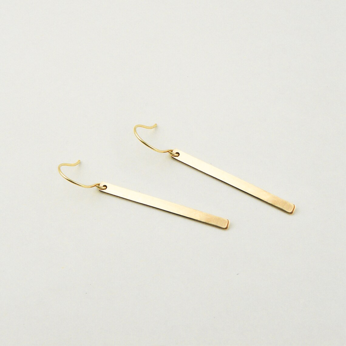 Dangle Bar Earrings Long Bar Earrings Short Bar Earrings Gold Bar Drop ...
