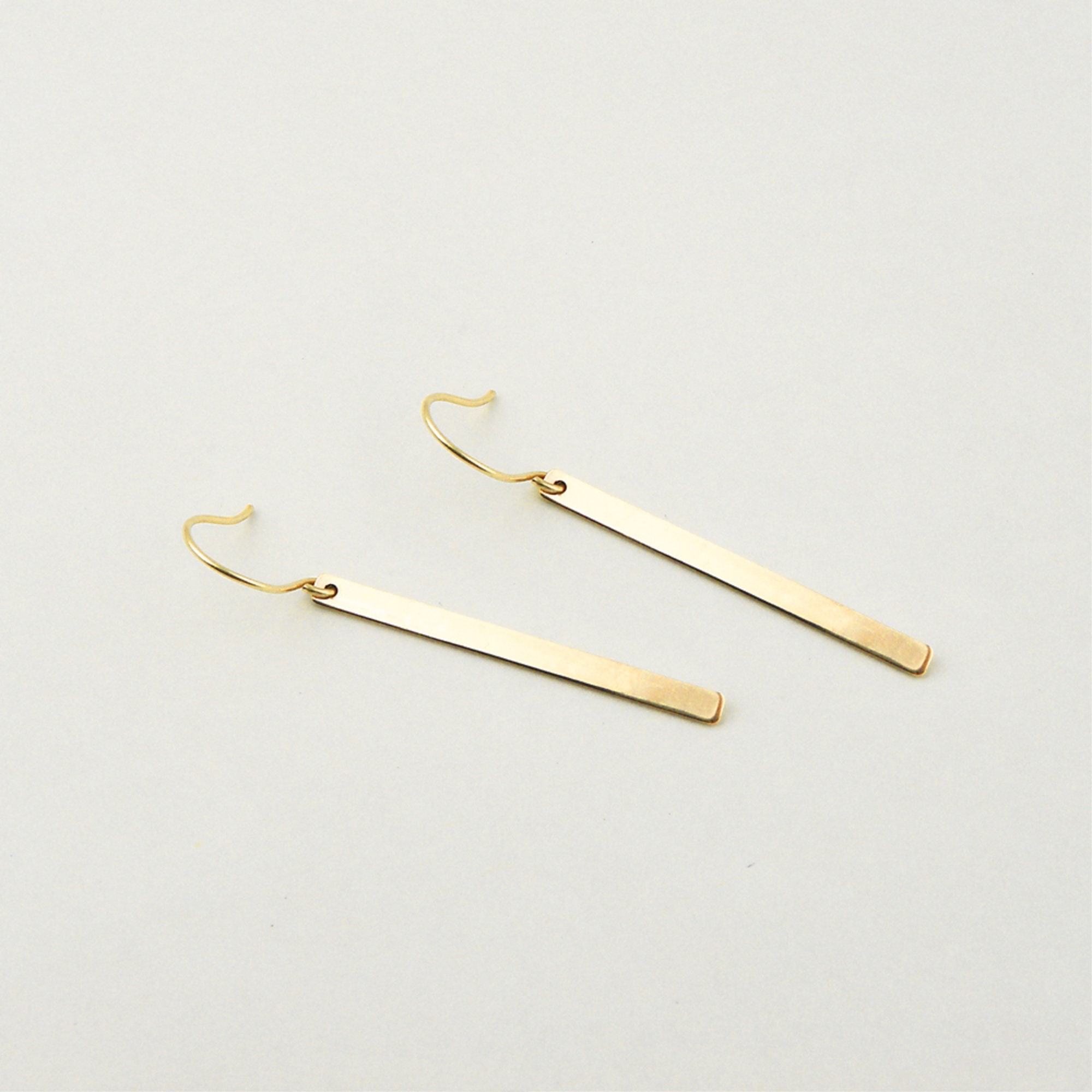 Dangle Bar Earrings Long Bar Earrings Short Bar Earrings Gold Bar Drop ...
