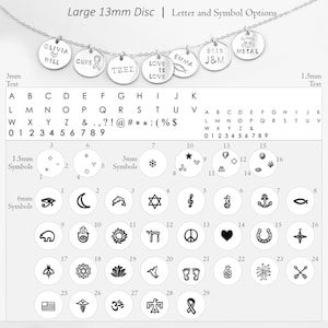 ADD ON Silver Circle Tag Personalized Silver Disc Textured or Stamped ...