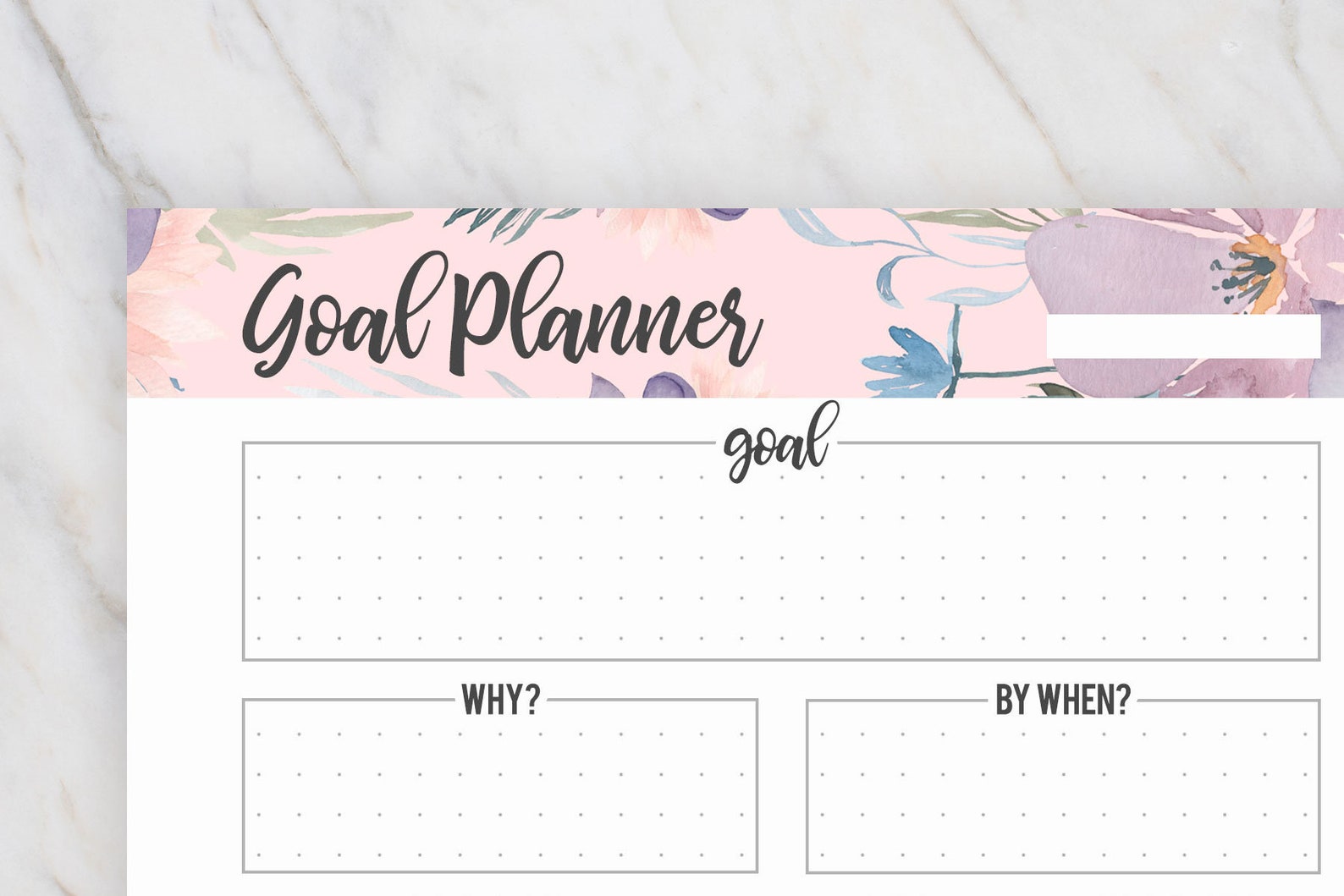 Goal Planner Printable, Goal Setting, Task Tracker, Goals Inserts, Bujo ...