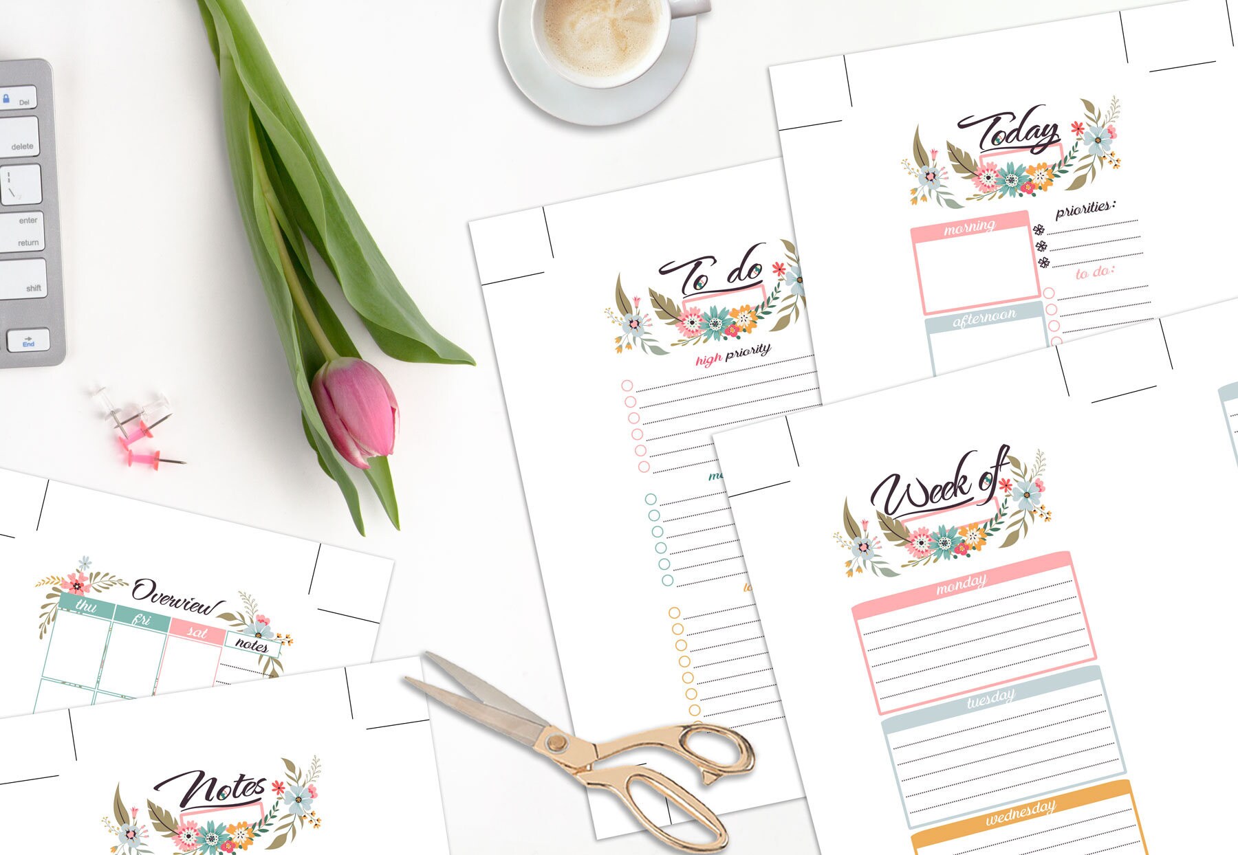 Personal Ring Planner, Essentials Bundle 5-in-1 Printable, Daily ...