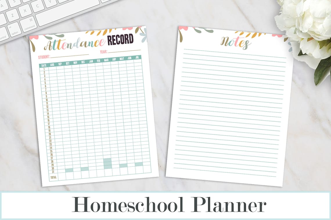 Homeschool Planner Printable, Homeschool Lesson Planner, Homeschool ...