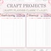 Craft Project Planner Embroidery Planner Sewing Organizer - Etsy