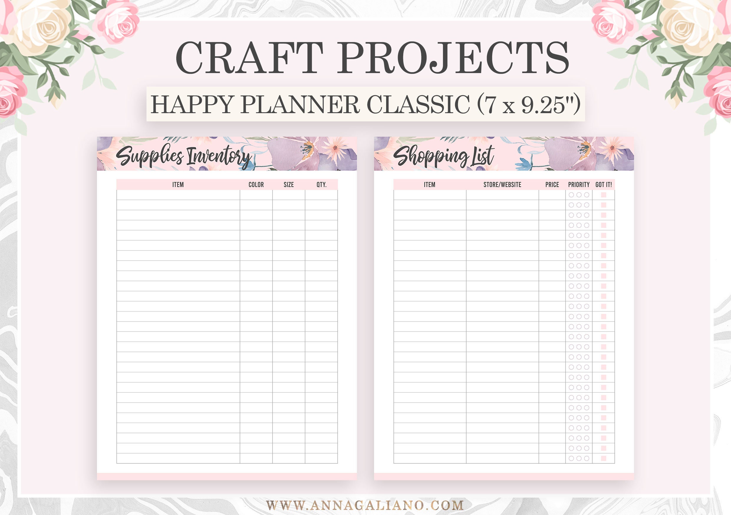 Craft Project Planner Embroidery Planner Sewing Organizer | Etsy