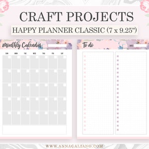 Craft Project Planner, Embroidery Planner, Sewing Organizer, Project ...