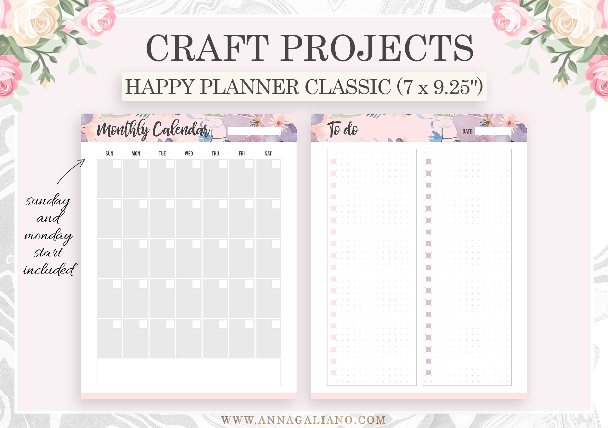 Craft Project Planner, Embroidery Planner, Sewing Organizer, Project ...