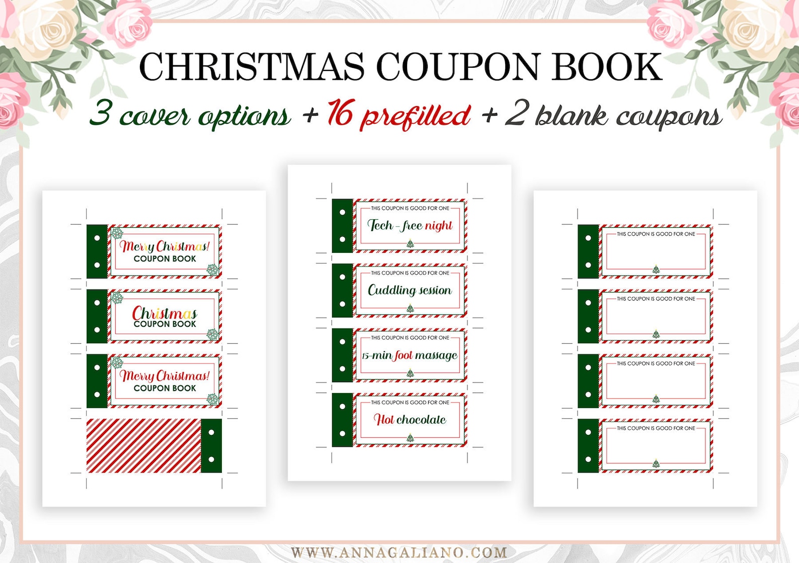 Christmas Coupon Book, Gift for Husband, Stocking Stuffer, Holiday ...