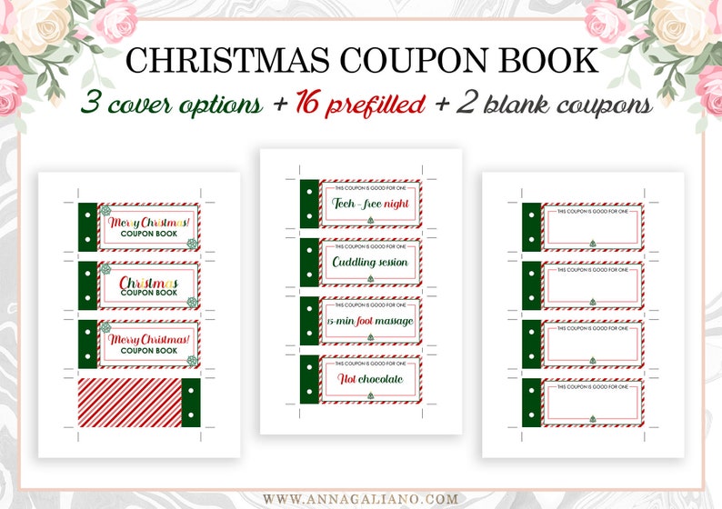 Christmas Coupon Book, Gift for Husband, Stocking Stuffer, Holiday ...
