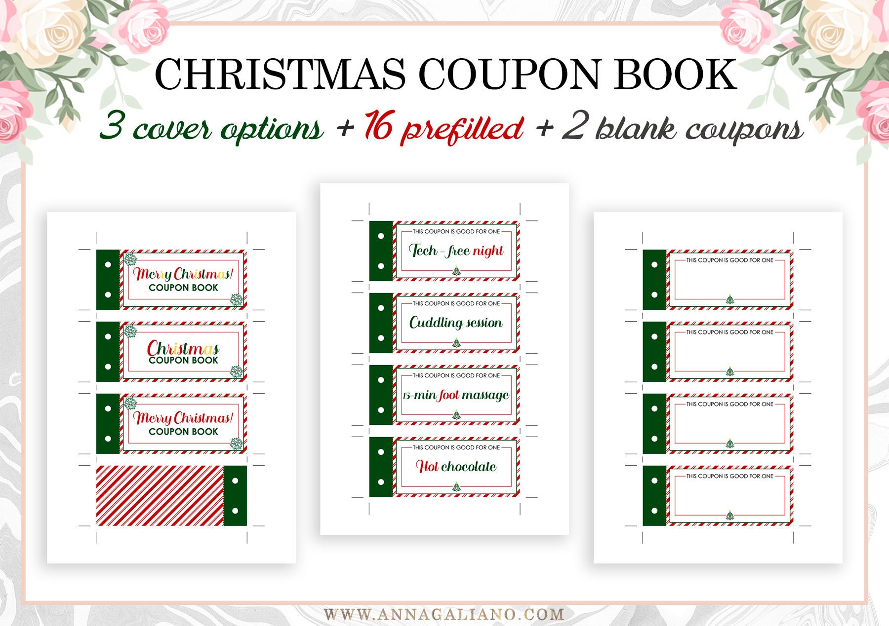 Christmas Coupon Book, Gift for Husband, Stocking Stuffer, Holiday ...