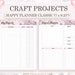 Craft Project Planner, Embroidery Planner, Sewing Organizer, Project ...