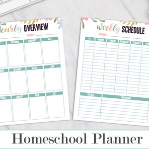 Homeschool Planner Printable, Homeschool Lesson Planner, Homeschool ...