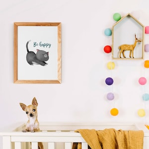Nursery Decor Print, Nursery Cat Art, Cat Nursery Prints, Cat Wall Art ...