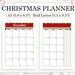 Christmas Planner Kit, A5 Printable Inserts, Holiday Planner, December ...