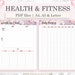 Fitness Planner Printable, A5 Planner Inserts, Health Planner, Fitness ...