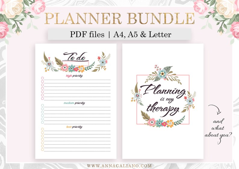 Planner Essentials Printable Inserts Life Planner Planner | Etsy