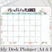 Monthly Desk Calendar, Monthly Desk Pad, Monthly Desk Planner, Undated ...