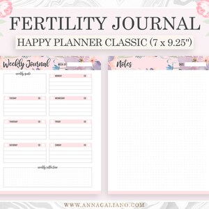 Fertility Journal Printable, Fertility Planner, TTC Planner, Ovulation ...