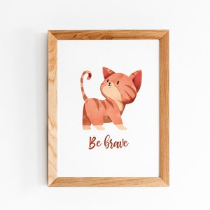 Nursery Decor Print, Nursery Cat Art, Cat Nursery Prints, Cat Wall Art ...