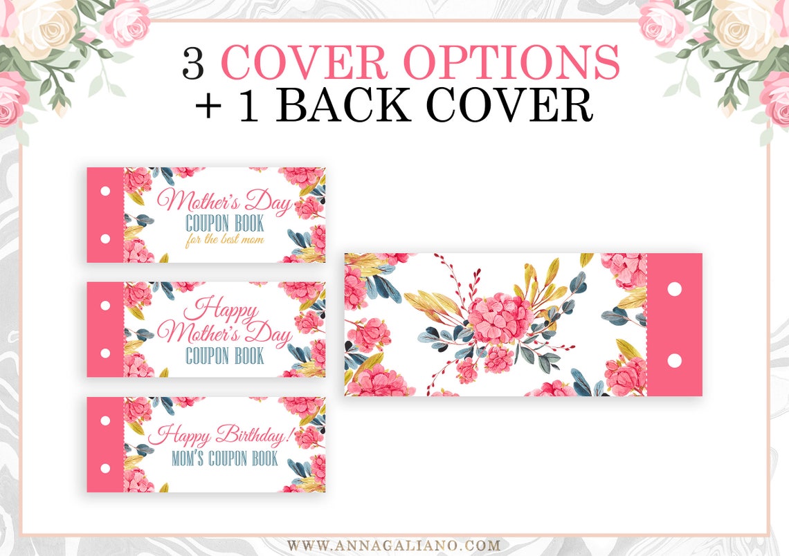 Mother's Day Gift, Coupon Book for Mom, Mom Coupons, Mother's Day ...