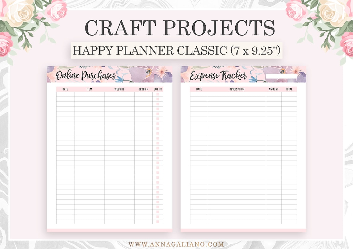 Craft Project Planner Embroidery Planner Sewing Organizer - Etsy