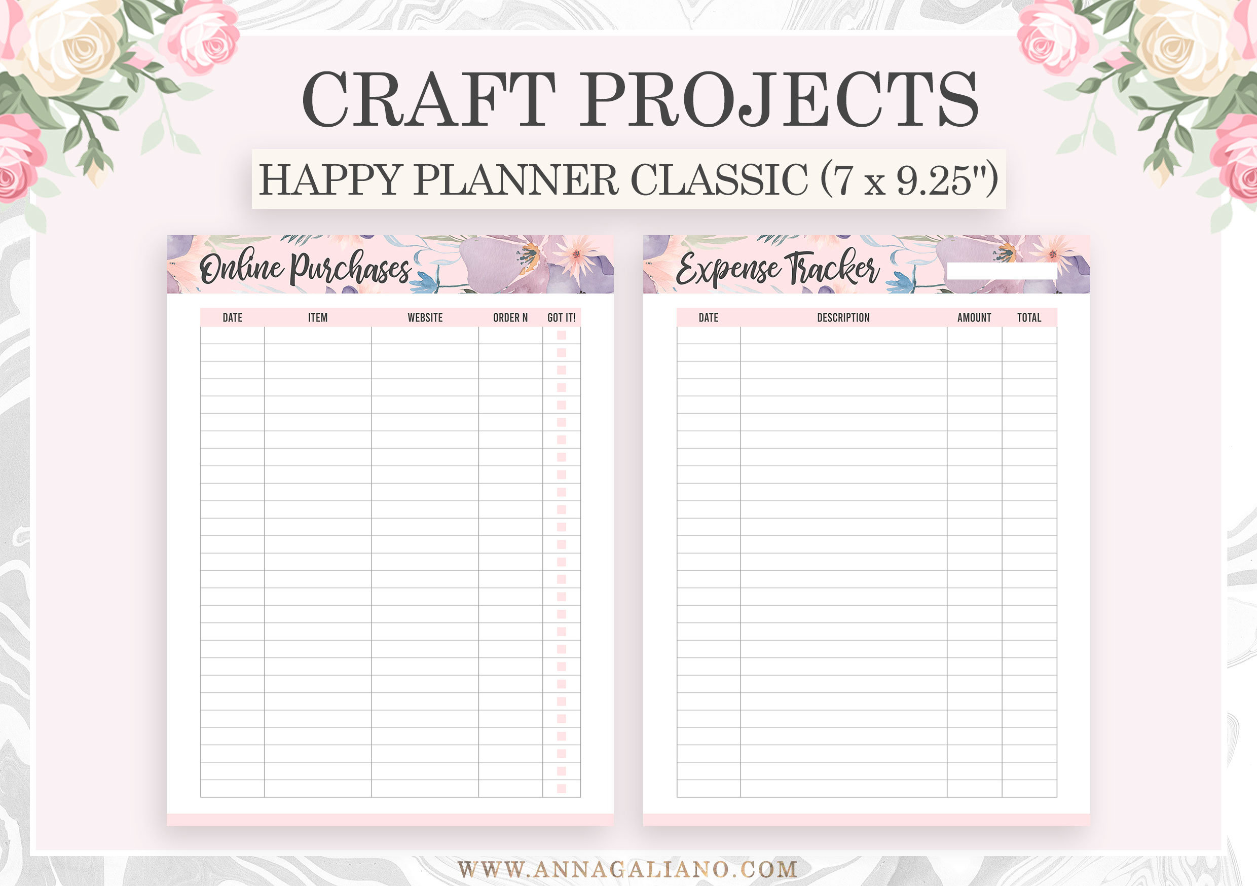 Craft Project Planner Embroidery Planner Sewing Organizer | Etsy