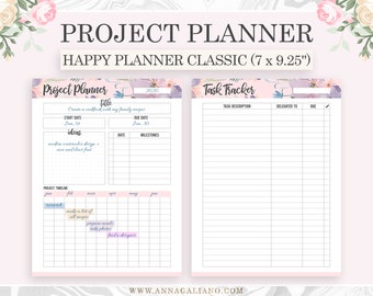 Project Planner Printable Productivity Planner Task Tracker | Etsy