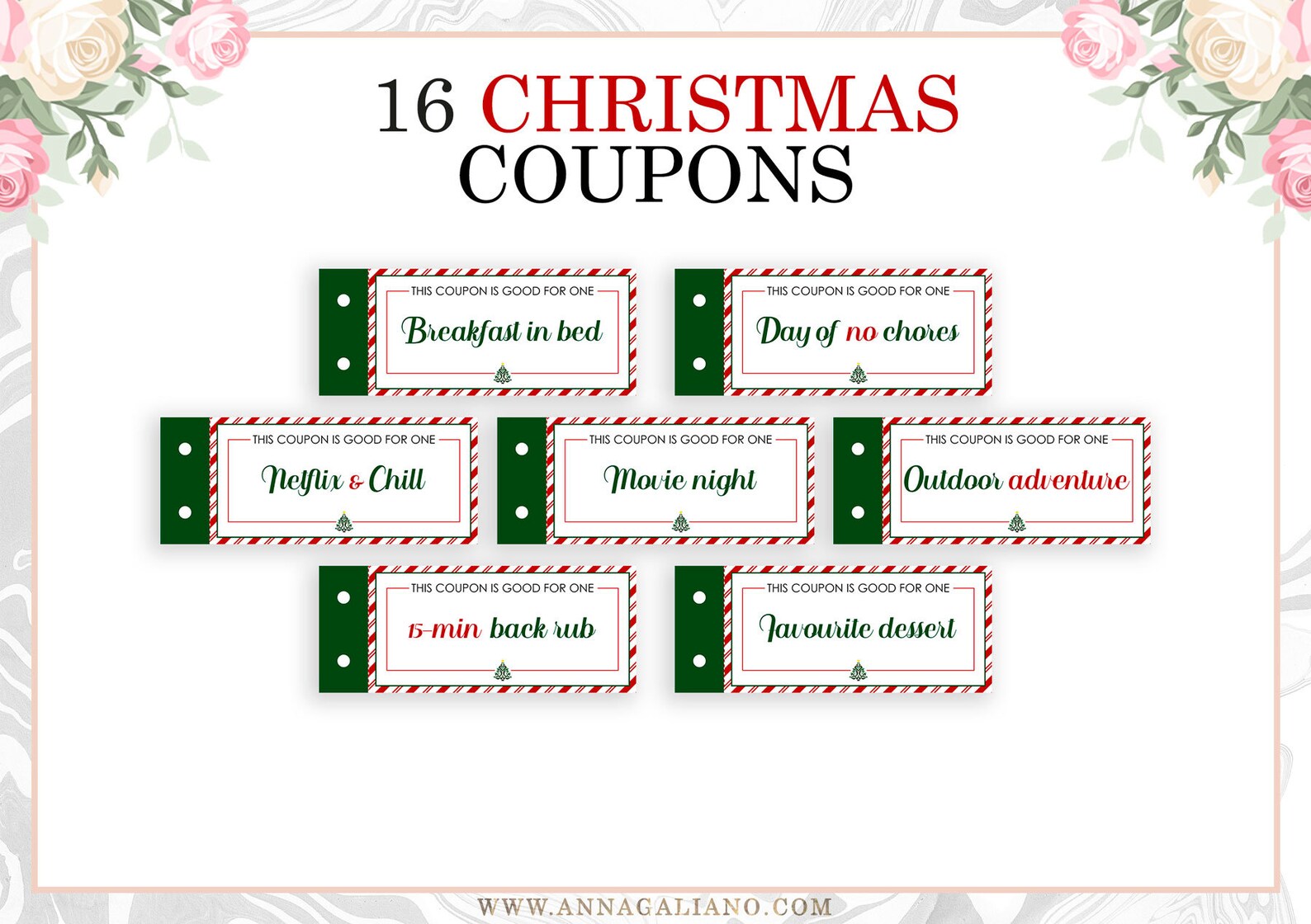 Christmas Coupon Book, Gift for Husband, Stocking Stuffer, Holiday ...