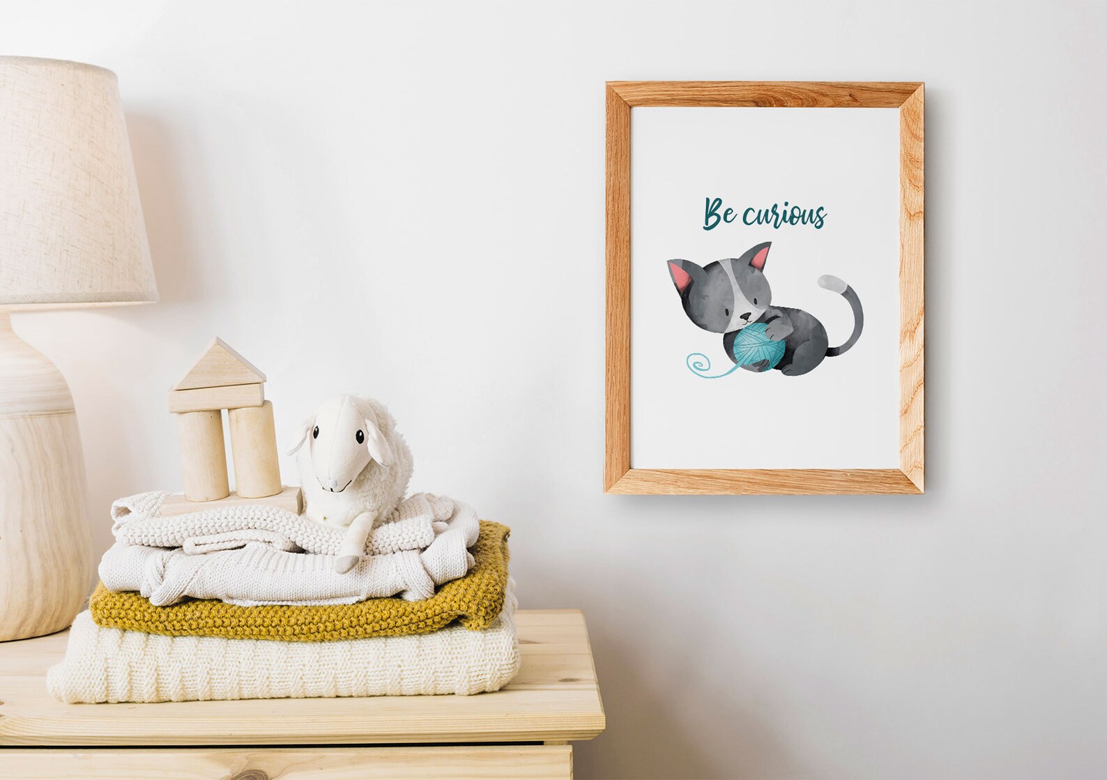 Nursery Decor Print, Nursery Cat Art, Cat Nursery Prints, Cat Wall Art ...