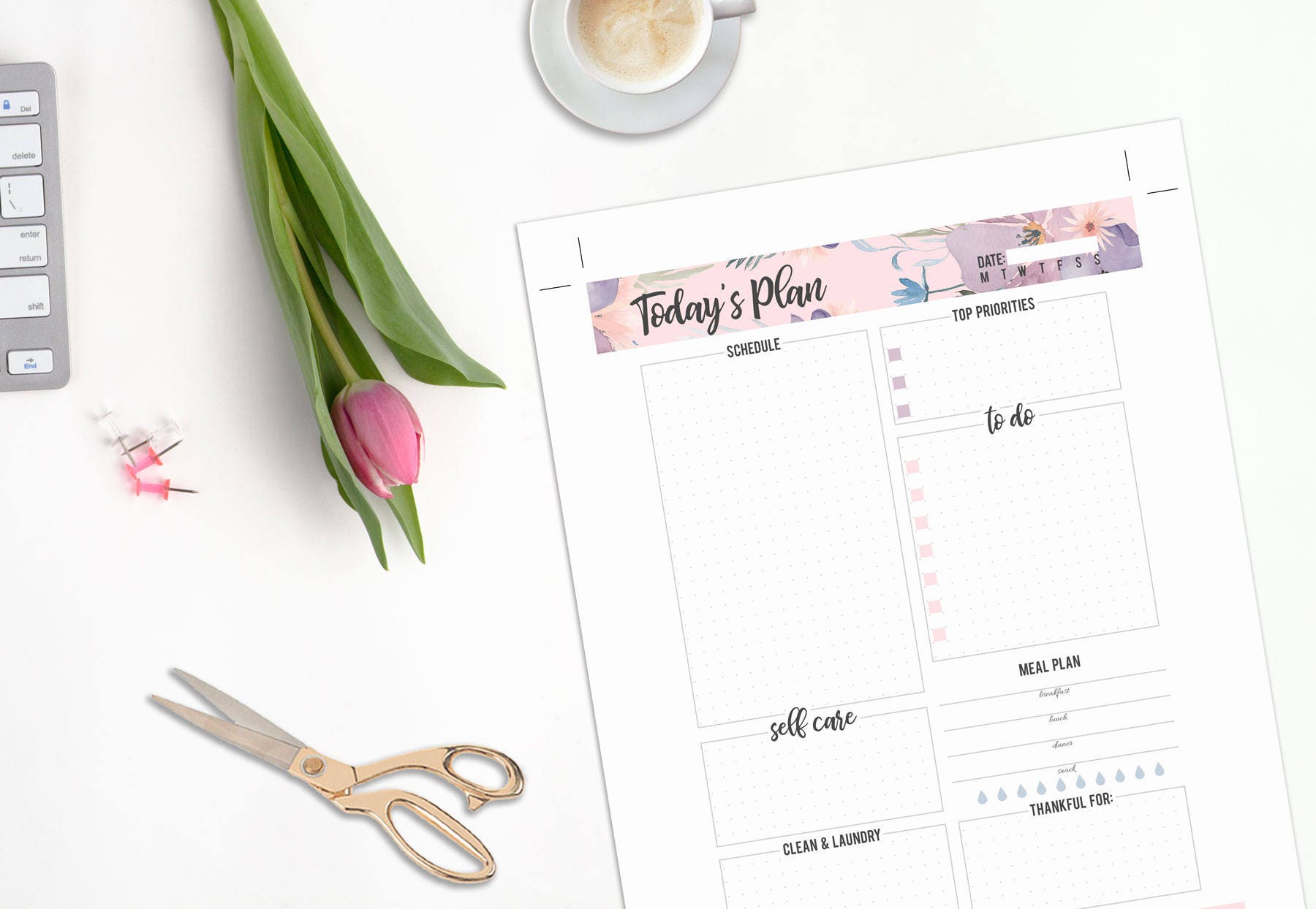 Happy Planner Inserts Printable, Happy Planner Daily Insert, Daily ...