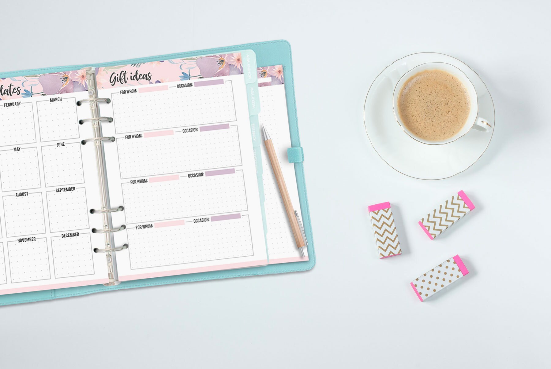 Planner Inserts Printable, Important Dates Calendar, Birthday Calendar ...