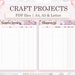 Craft Project Planner Embroidery Planner Sewing Organizer - Etsy