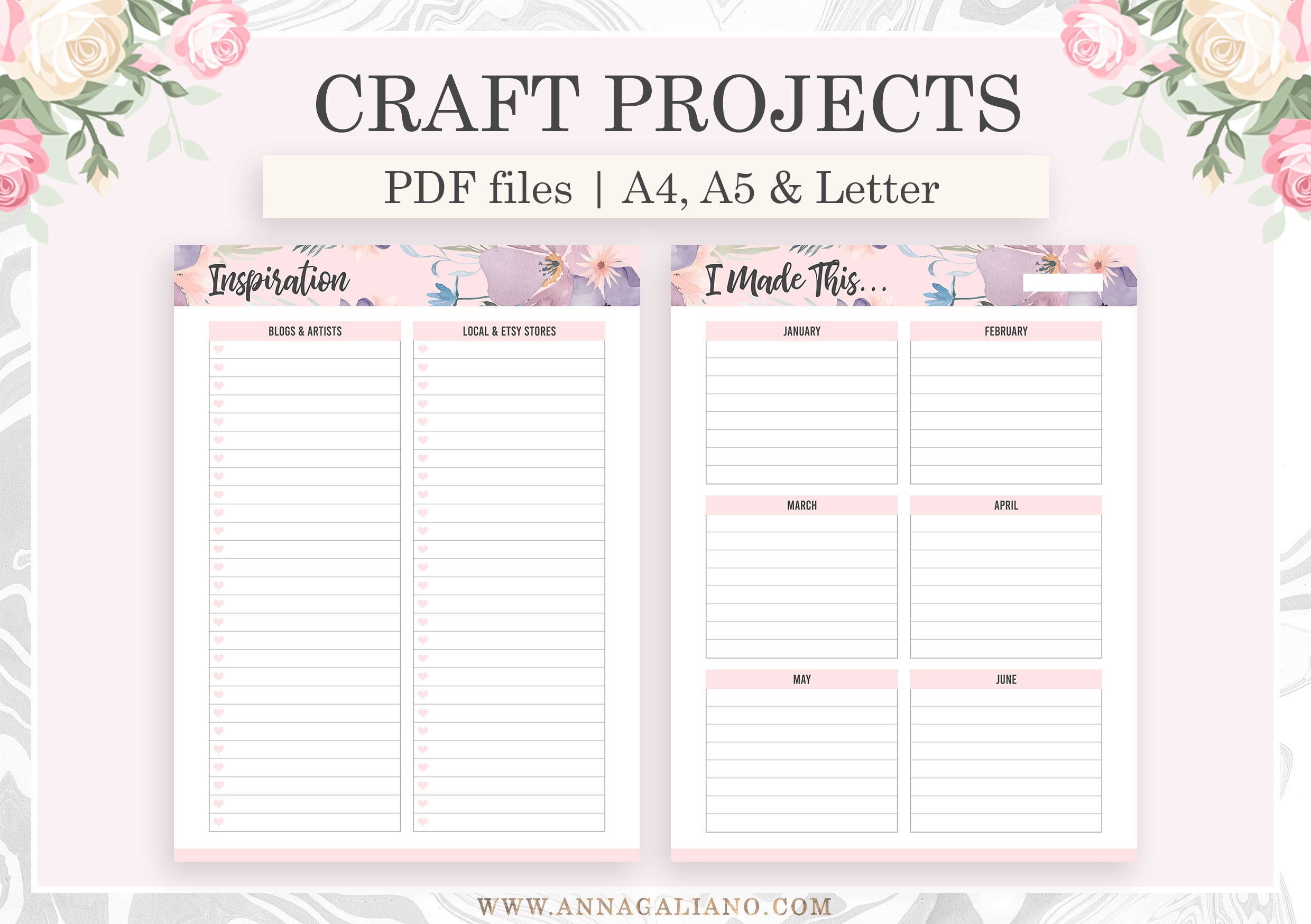 Craft Project Planner Embroidery Planner Sewing Organizer - Etsy