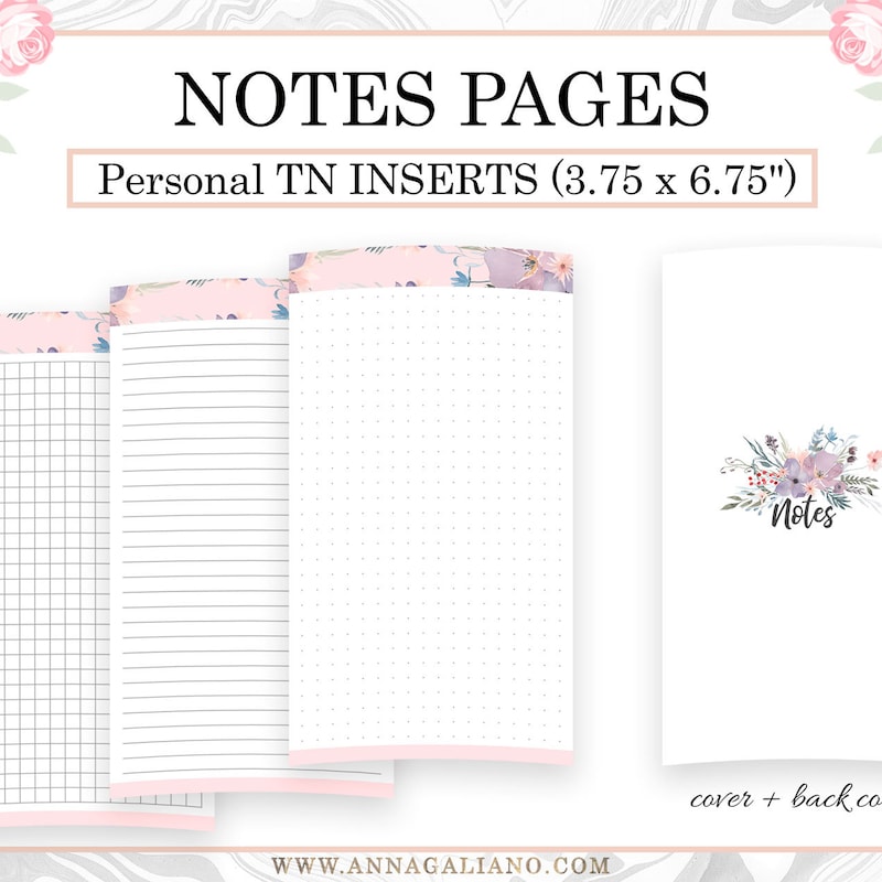 Printable Tn Inserts - Etsy