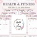 Fitness Planner Printable, A5 Planner Inserts, Health Planner, Fitness ...