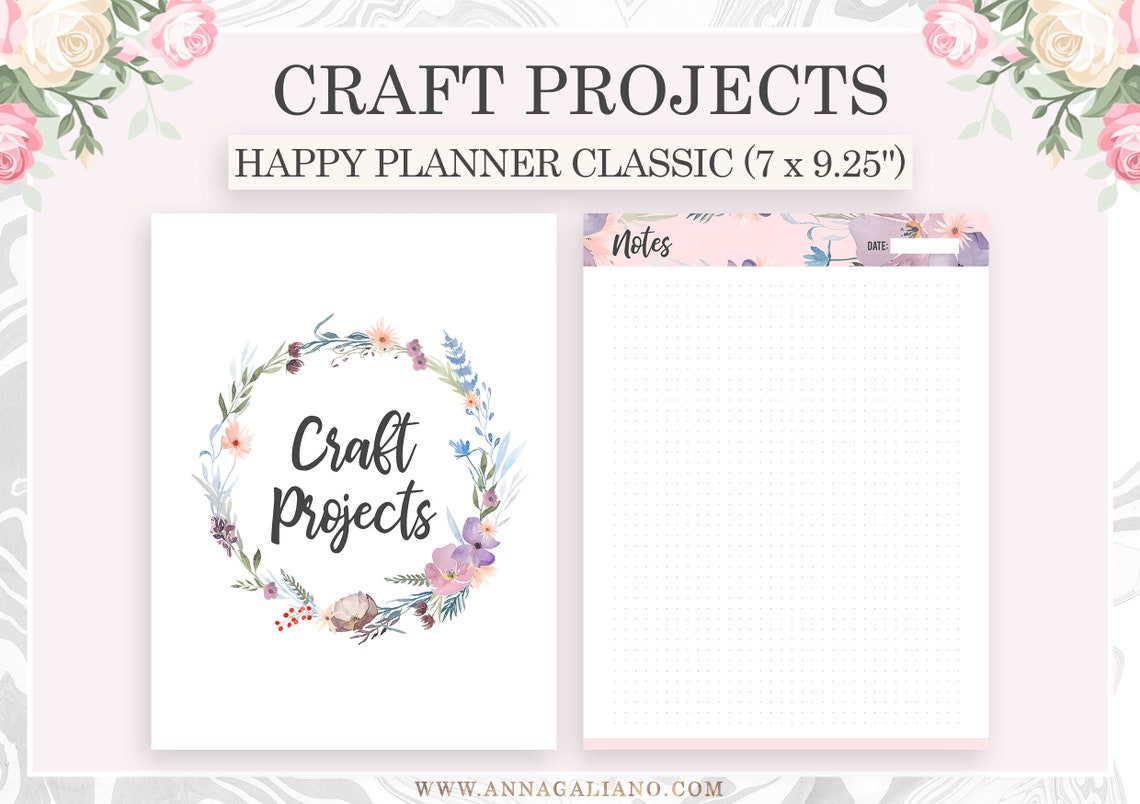 Craft Project Planner Embroidery Planner Sewing Organizer - Etsy