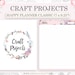 Craft Project Planner Embroidery Planner Sewing Organizer - Etsy